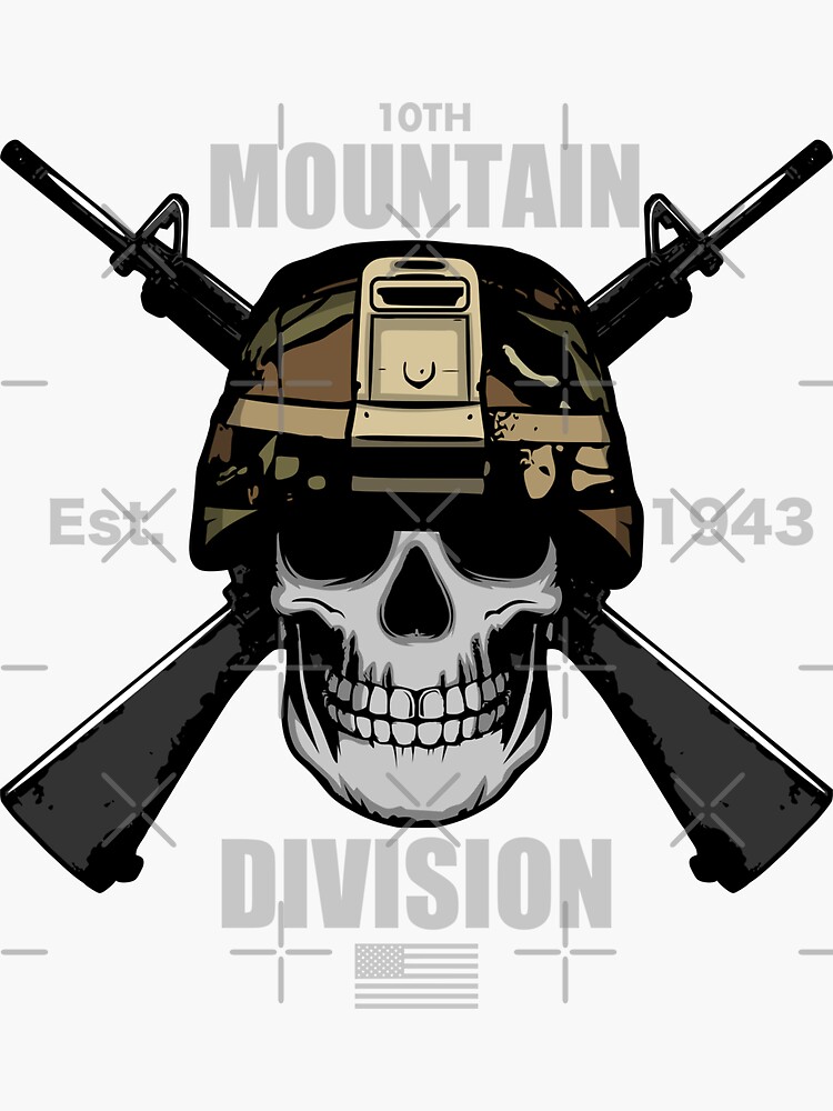 "10th Mountain Division" Sticker for Sale by StrongVlad | Redbubble