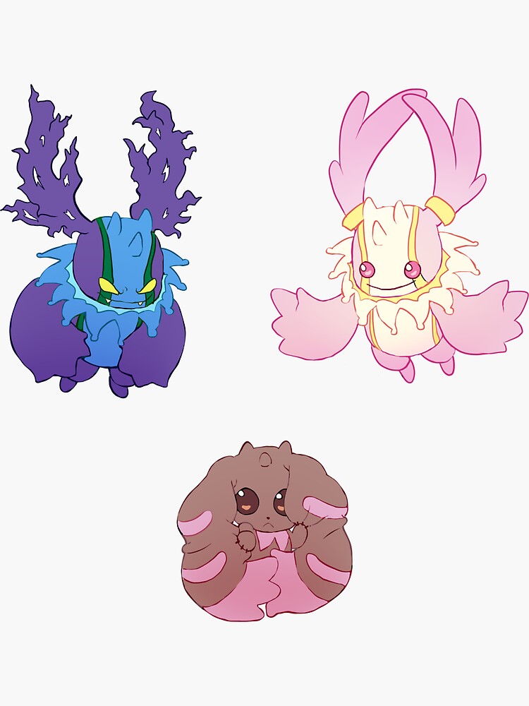 "Lopmon Family" Sticker for Sale by Lavendeere | Redbubble