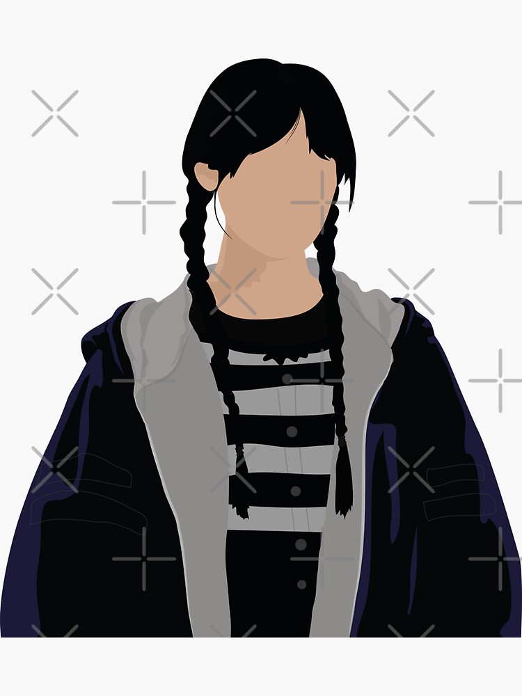 "jenna ortega" Sticker for Sale by NatashaGlez | Redbubble