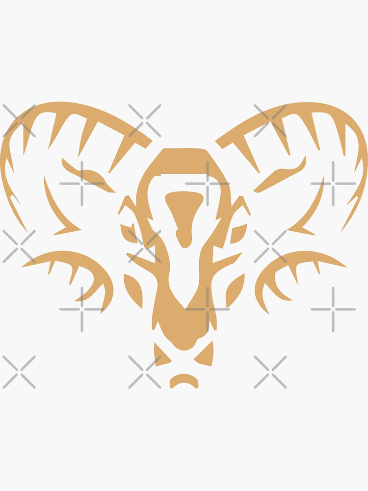 "Markhor Face" Sticker for Sale by Right-Fit27 | Redbubble