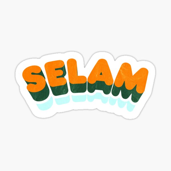 "Selam | Retro Curve" Sticker for Sale by retroready | Redbubble