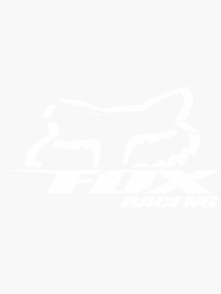 "best of fox racing white logo" Sticker for Sale by sherlybugss | Redbubble