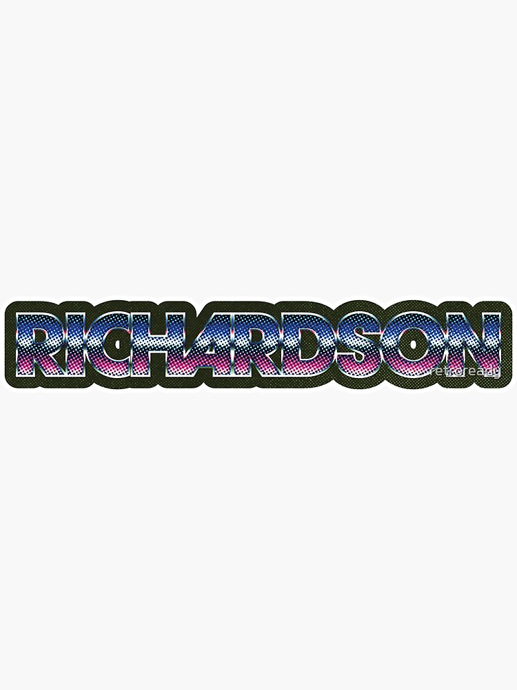 "Richardson | Retro Chrome" Sticker by retroready | Redbubble