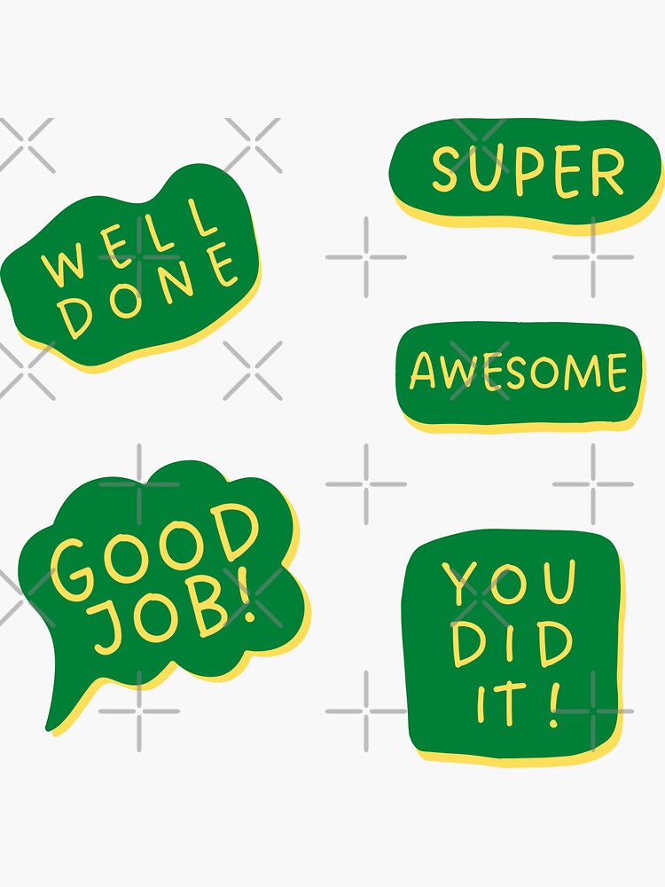 "Good Job Set #01 Puffinka" Sticker for Sale by puffinka | Redbubble
