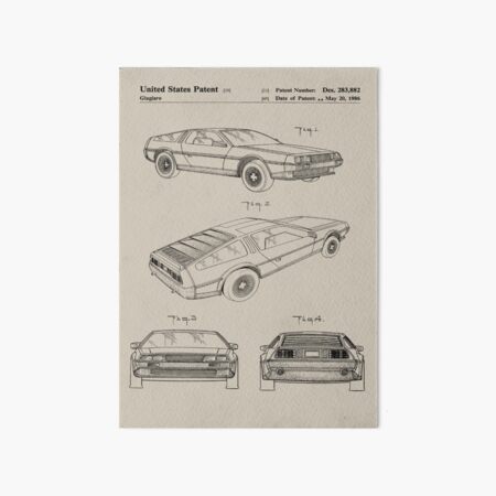 "Vintage 1986 Classic Sports Car Patent Art Invented by Giorgetto ...