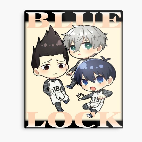"Yoichi Isagi, Bluelock Chibi Anime Blue Lock Manga Anime " Metal Print ...