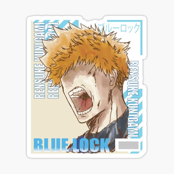 "Blue Lock Kunigami Rensuke In A Watercolor Art Design " Sticker for ...