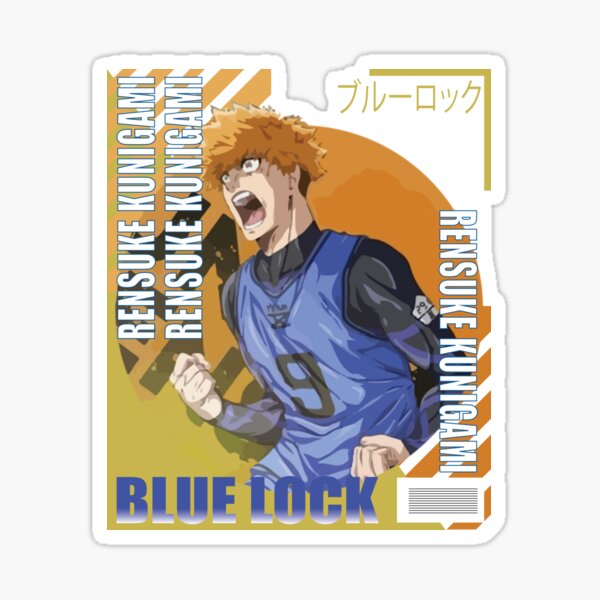 "Blue Lock Kunigami Rensuke In A Watercolor Art Design " Sticker for ...