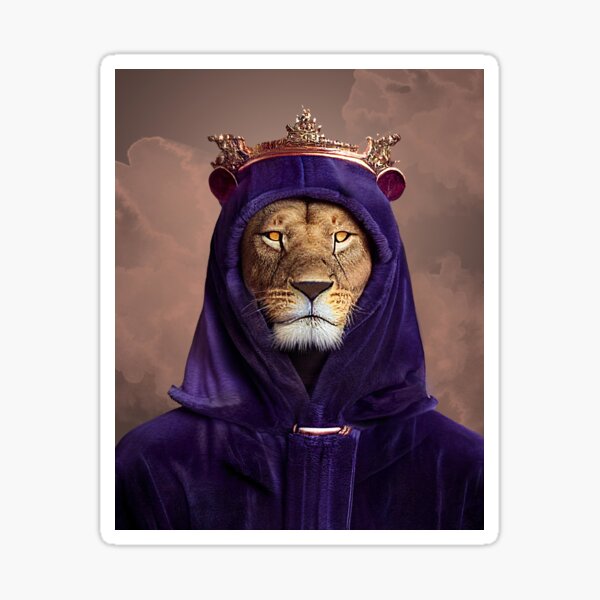 "The King " Sticker for Sale by Darmon-Designs | Redbubble