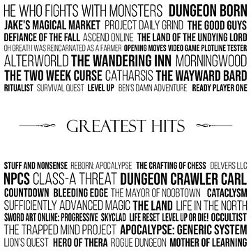 "LitRPG & Gamelit Greatest Hits" Sticker for Sale by archnic | Redbubble