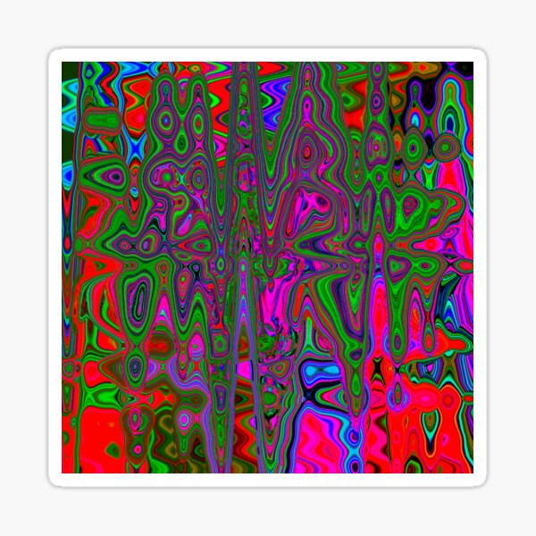 "Psychedelic Happened" Sticker for Sale by SandyMoulder | Redbubble