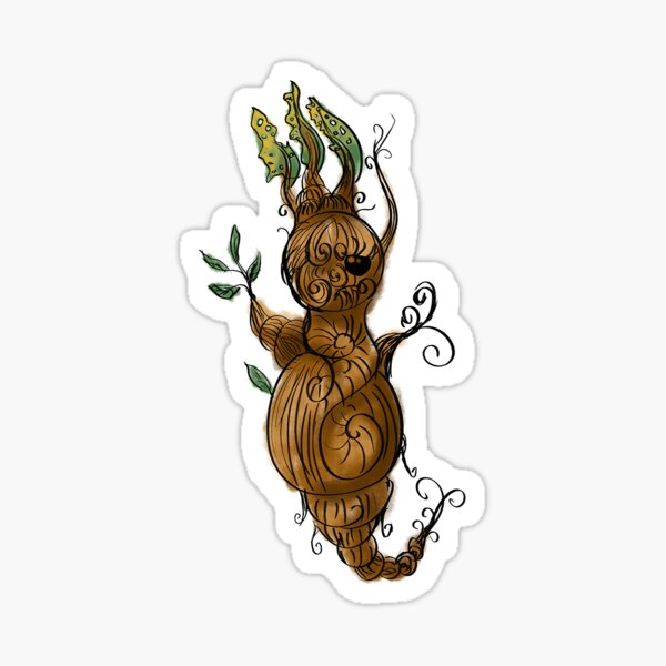 "Mandrake Mandy" Sticker for Sale by AariCraftnProps | Redbubble