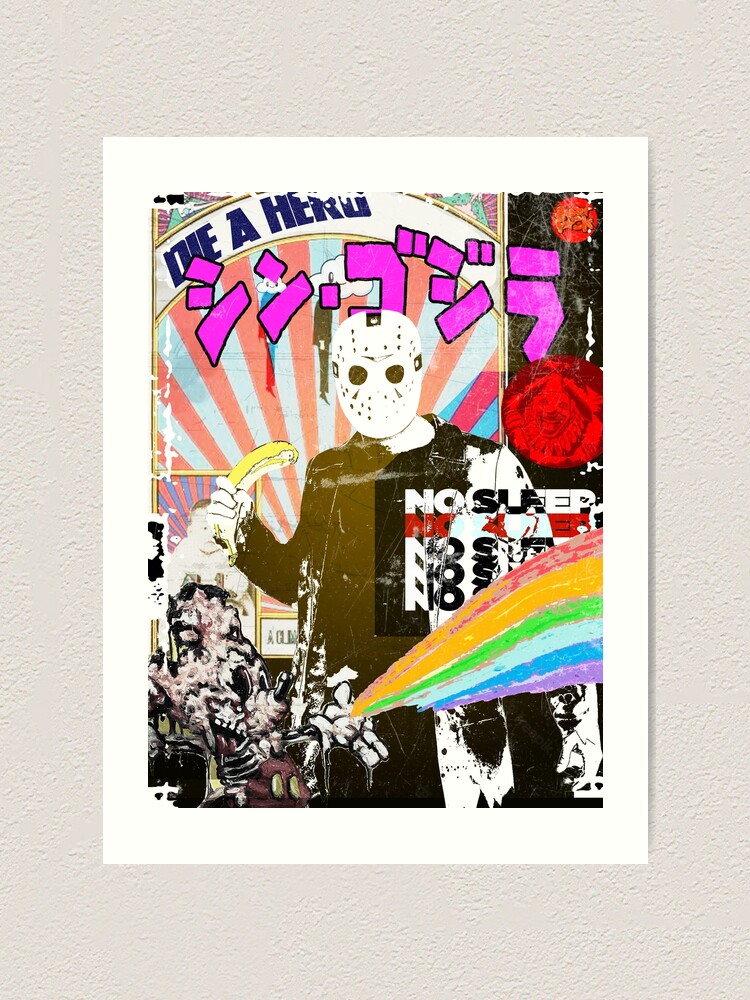 Lámina artística «Super Yo Jason | Muere como un héroe | Sin dormir y ...