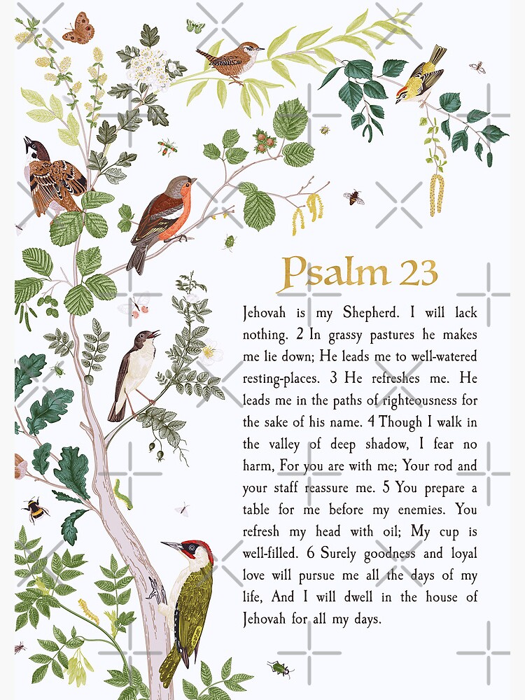 "Psalm 23" Spiral Notebook for Sale by Paper Bee Gift Shop | Redbubble