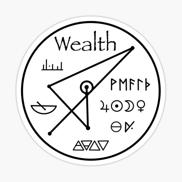 "Talisman abundance and wealth" Sticker for Sale by secretmagic | Redbubble