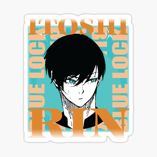 "Itoshi Rin Blue Lock, Blue Lock Anime Blue Lock Manga Anime " Sticker ...