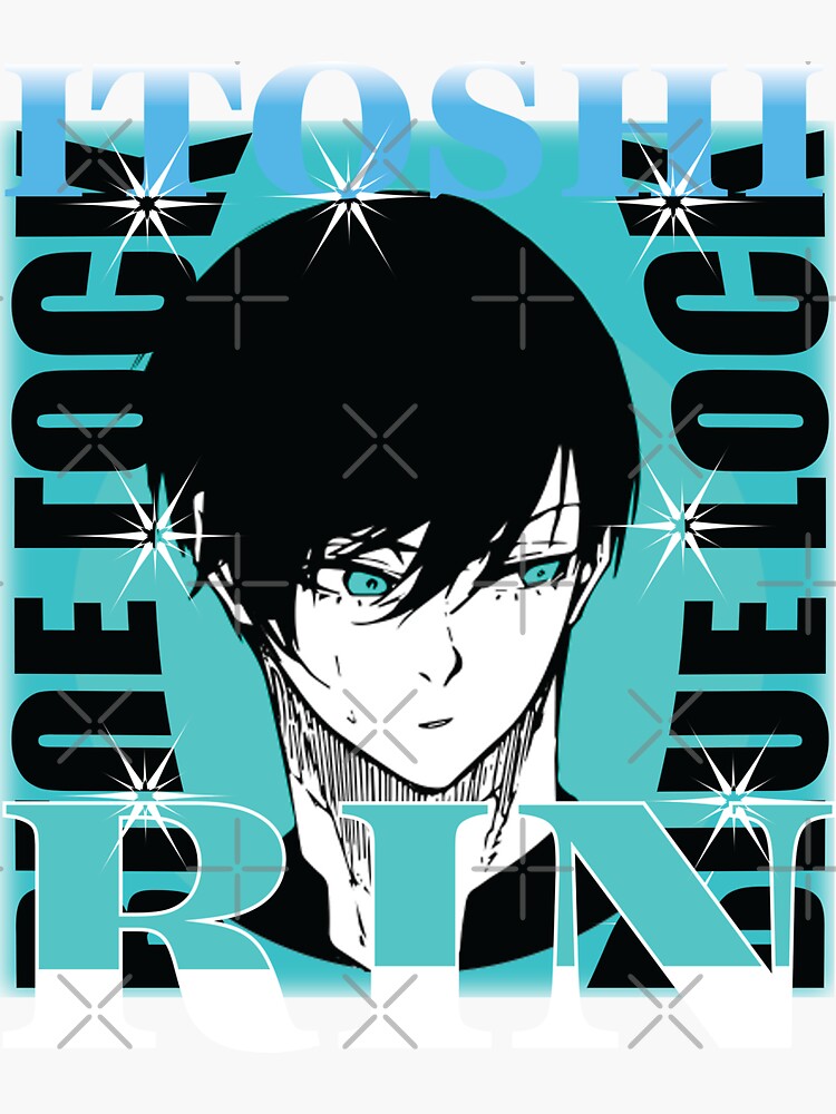 "Itoshi Rin Blue Lock, Blue Lock Anime Blue Lock Manga Anime " Sticker ...