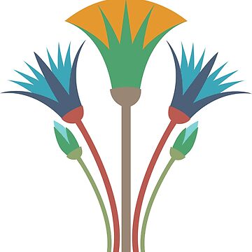 "Ancient Egypt Lotus Flowers Pharaonic symbol - Illustration Pattern ...