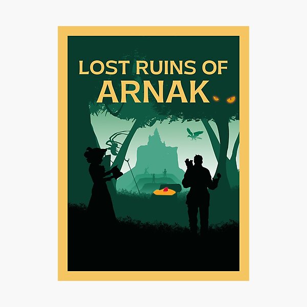 "Lost Ruins of Arnak Temple - Board Games - Minimalist Travel Poster ...