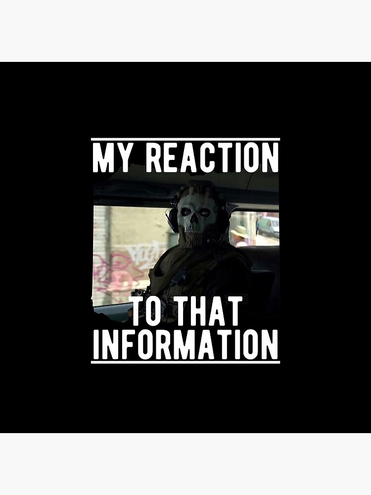 "COD MW2 Ghost Staring Meme" Poster for Sale by Trendingfy | Redbubble