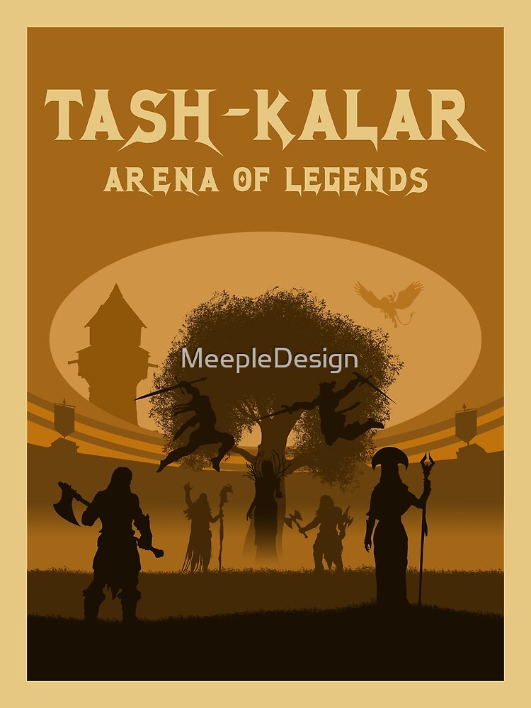 "Tash-Kalar - Arena of Legends - Board Games - Minimalist Travel Poster ...