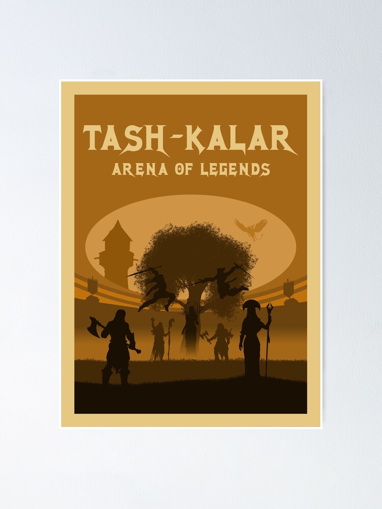 "Tash-Kalar - Arena of Legends - Board Games - Minimalist Travel Poster ...
