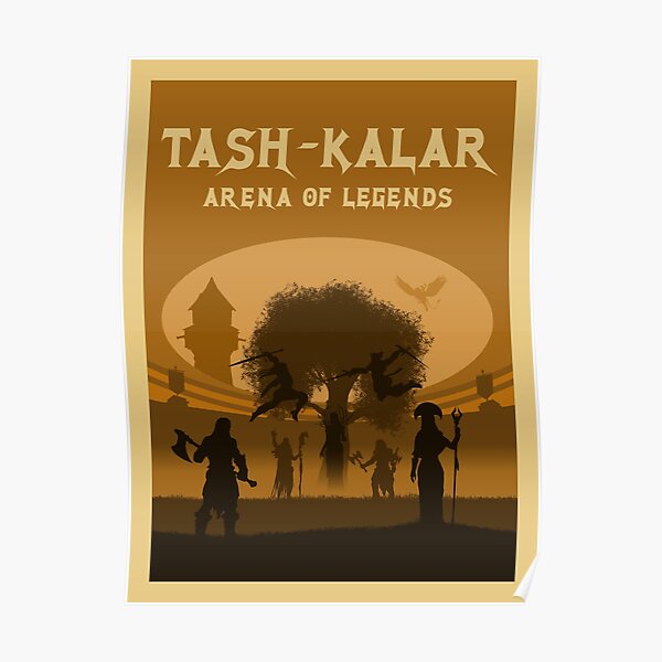 "Tash-Kalar - Arena of Legends - Board Games - Minimalist Travel Poster ...