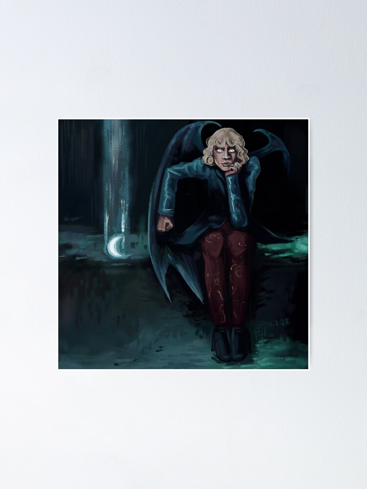 "lucifer - franz von stuck inspired" Poster for Sale by tilbobagginsart ...