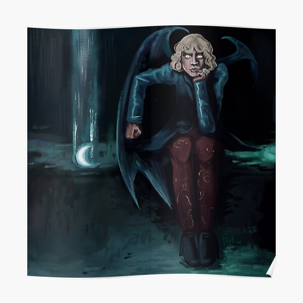 "lucifer - franz von stuck inspired" Poster for Sale by tilbobagginsart ...