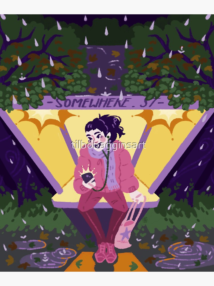 "somewhere street " Sticker for Sale by tilbobagginsart | Redbubble