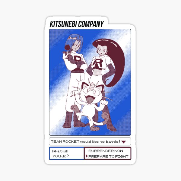 "Team Rocket" Sticker for Sale by Nostalgic-Bae | Redbubble