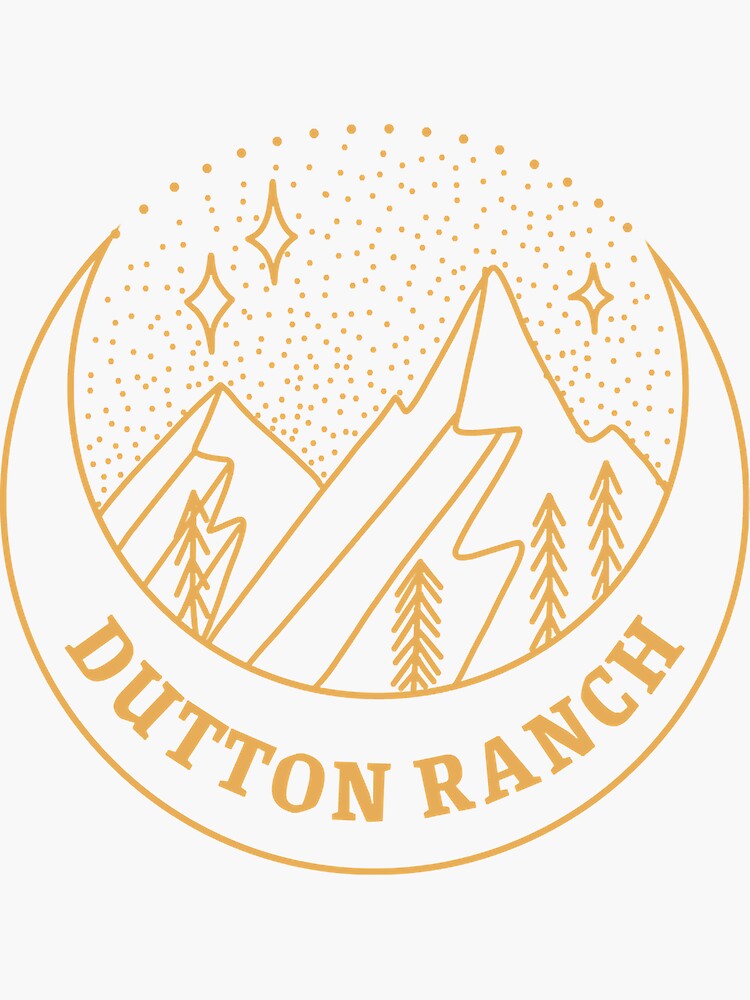 "Dutton Ranch Logo" Sticker for Sale by ThriverDesign | Redbubble
