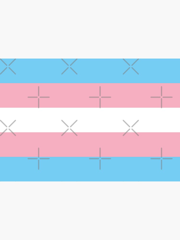 "Trans Pride Transsexual Flag Colors LGBTQ" Sticker for Sale by ...