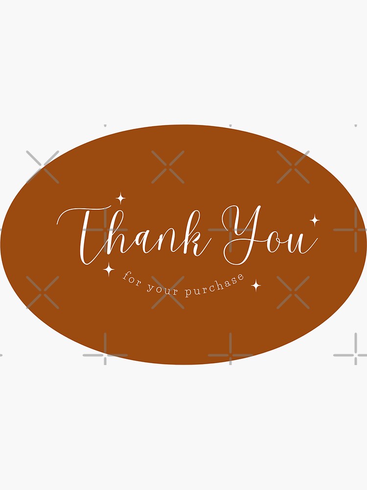 "Thank You for your Purchase sticker" Sticker for Sale by NancyBlenessy ...