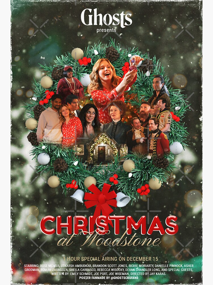 "Poster inspired by 'Ghosts' CBS Christmas Episode" Sticker for Sale by ...
