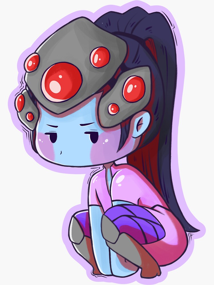 "Purple spider girl" Sticker by Amelie Lacroix | Redbubble