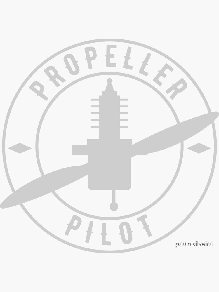 "Propeller flight Pilot gifts. Propeller aircraft's lovers." Sticker ...