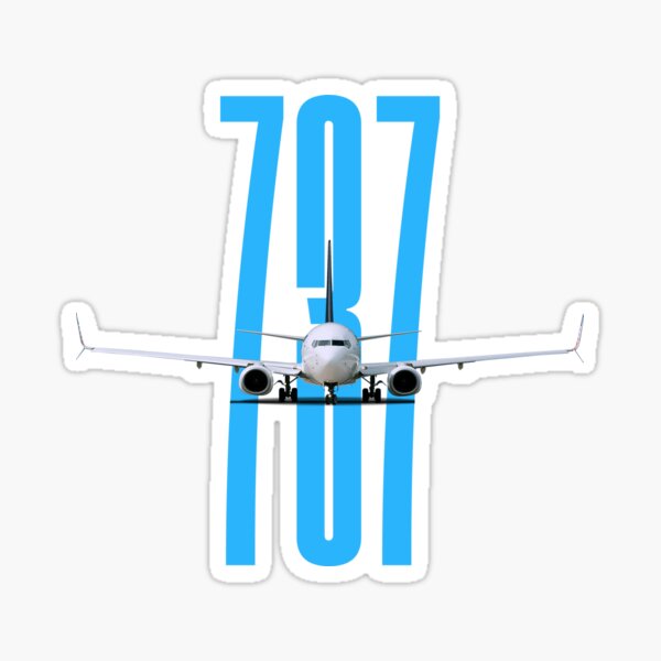 "Boeing 737 Design" Sticker for Sale by Rflectionart | Redbubble