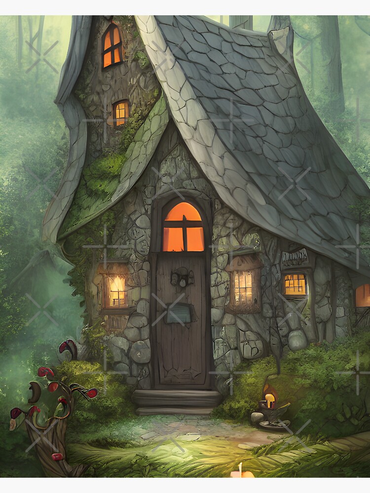 "Cottagecore Cabin" Sticker for Sale by HauntedWitch | Redbubble