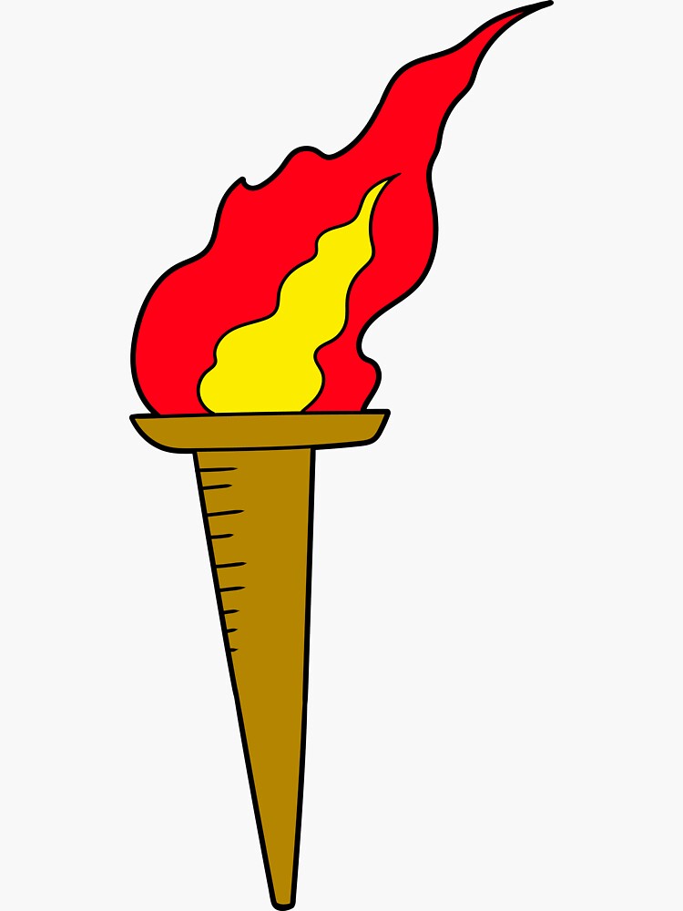 "Torch" Sticker for Sale by stikitot | Redbubble