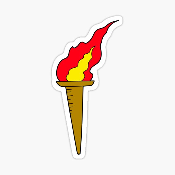 "Torch" Sticker for Sale by stikitot | Redbubble