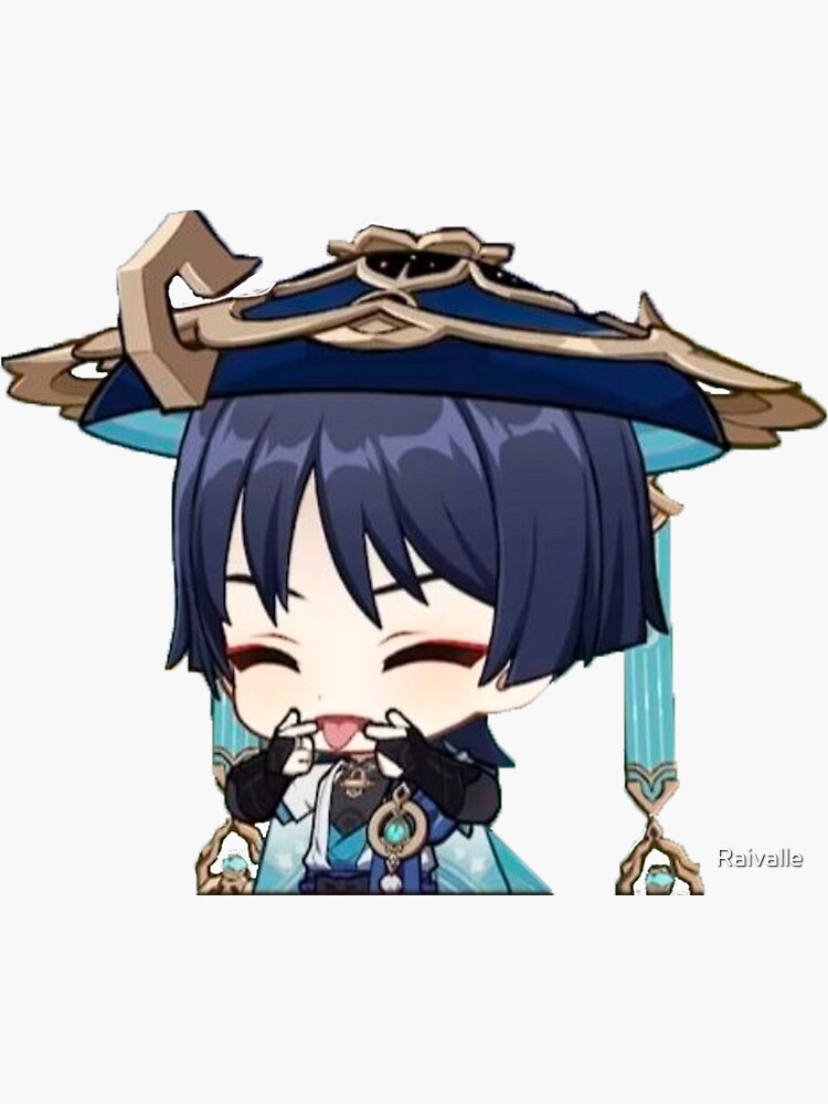 "Scaramouche Wanderer Genshin Impact" Sticker for Sale by Raivalle ...