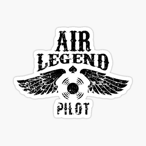 "Vintage Pilot gift. Air legend pilot." Sticker for Sale by hypnotzd ...