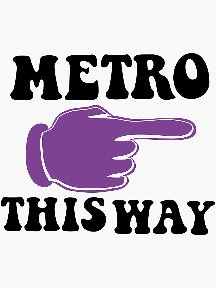 "metro metro this way workers memes" Sticker for Sale by adamjabrane ...