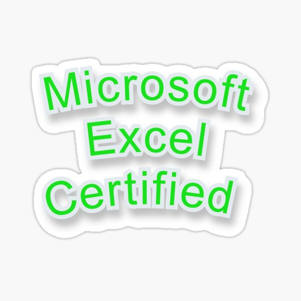 "Microsoft Certified" Sticker for Sale by Maggiez123 | Redbubble