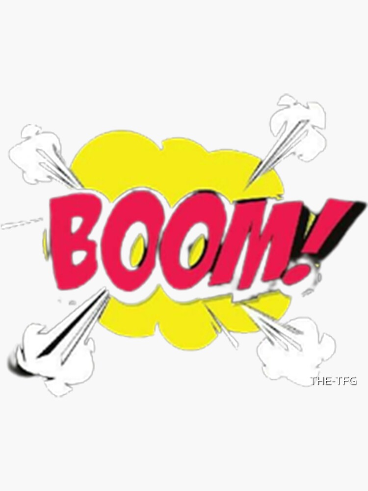 "Boom Sticker" Sticker for Sale by THE-TFG | Redbubble