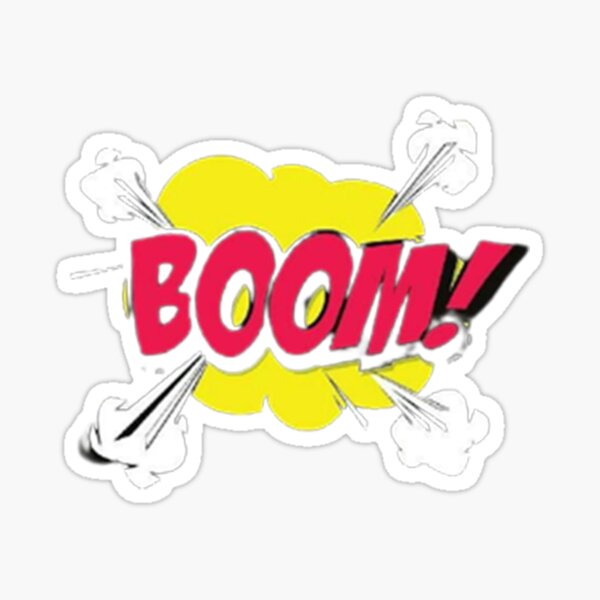 "Boom Sticker" Sticker for Sale by THE-TFG | Redbubble