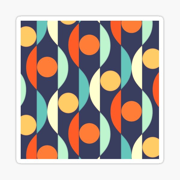 "Mid Century Modern" Sticker for Sale by TotallyRetroArt | Redbubble