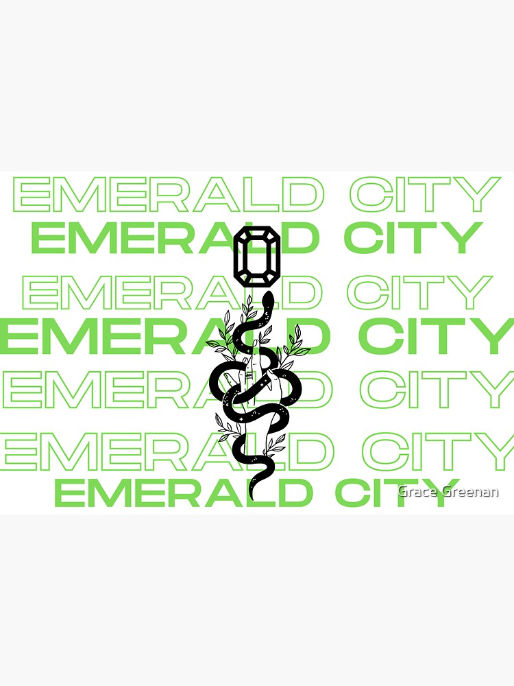 "Emerald City - Grace Greenan Sticker" Sticker for Sale by gracegreenan ...