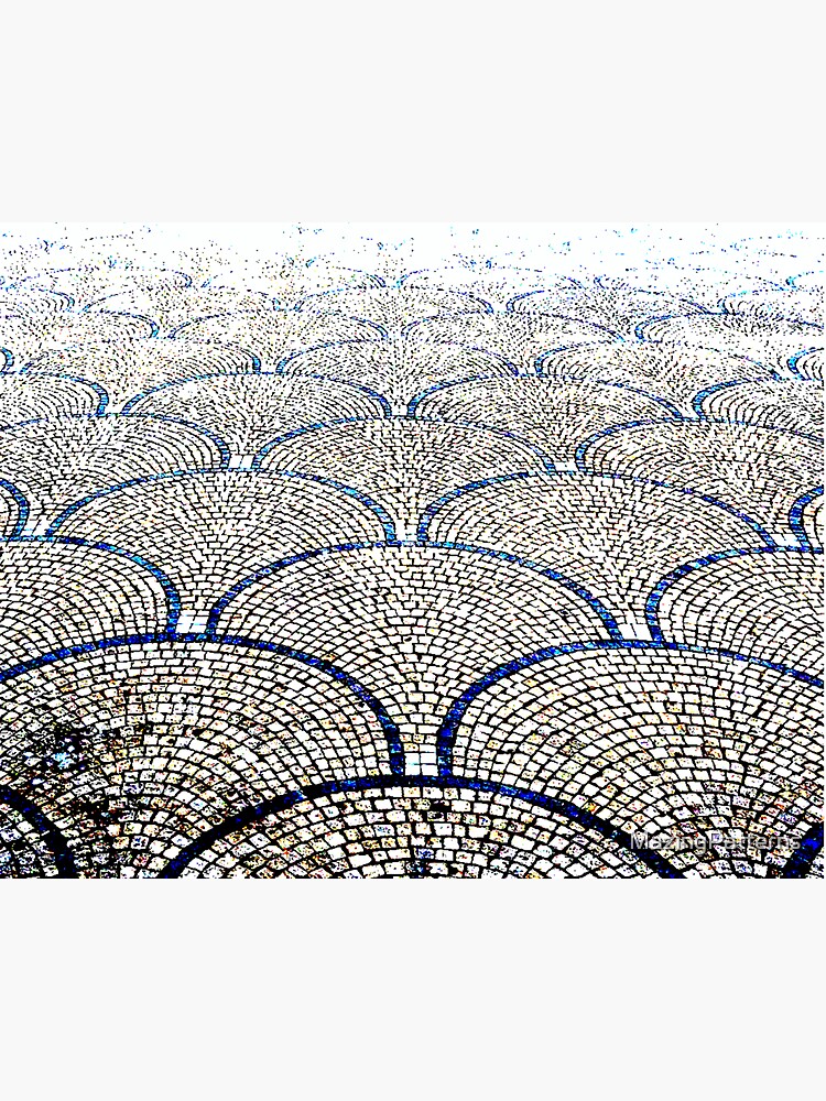 "White Brick Pavers Fish Scales Pattern" Sticker for Sale by ...